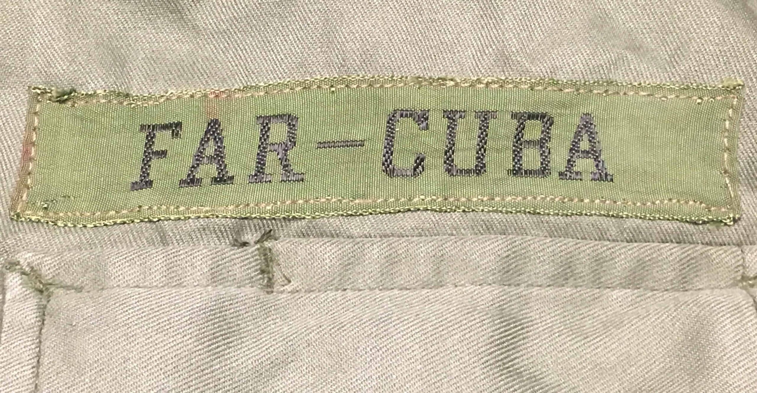 Cuban Field Jacket with FAR - CUBA Tape and Trousers - Enemy Militaria