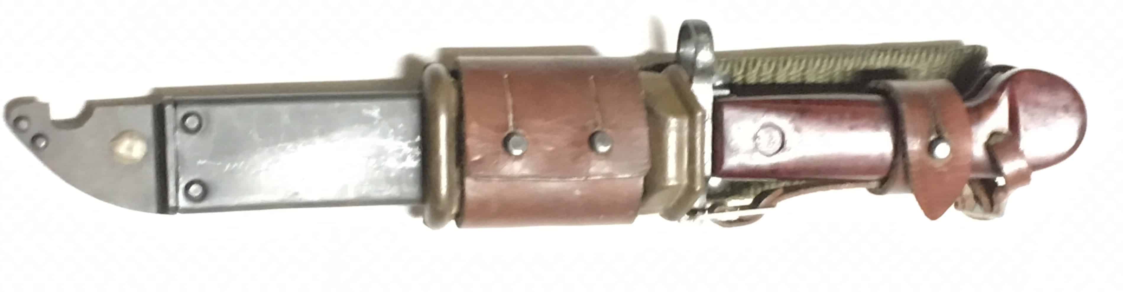 Iraqi AKM Bayonet Named 2002 Date - Enemy Militaria