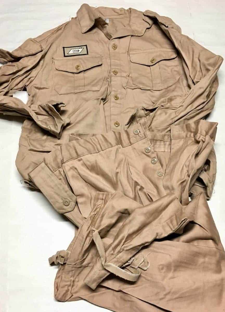 Iraqi Desert Tan Tank Crew Uniform OIF Great Label - Enemy Militaria