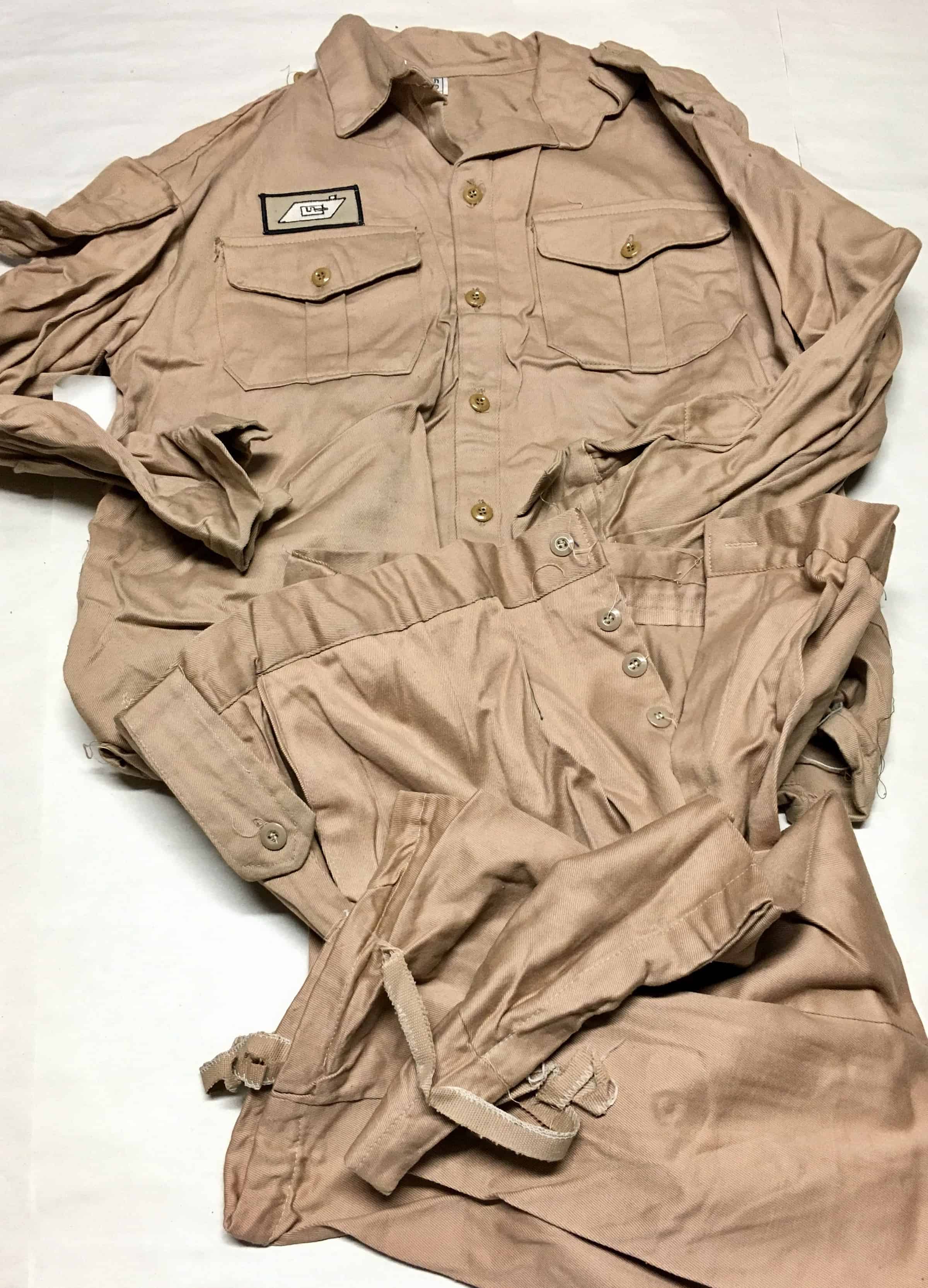 Iraqi Desert Tan Tank Crew Uniform OIF Great Label - Enemy Militaria