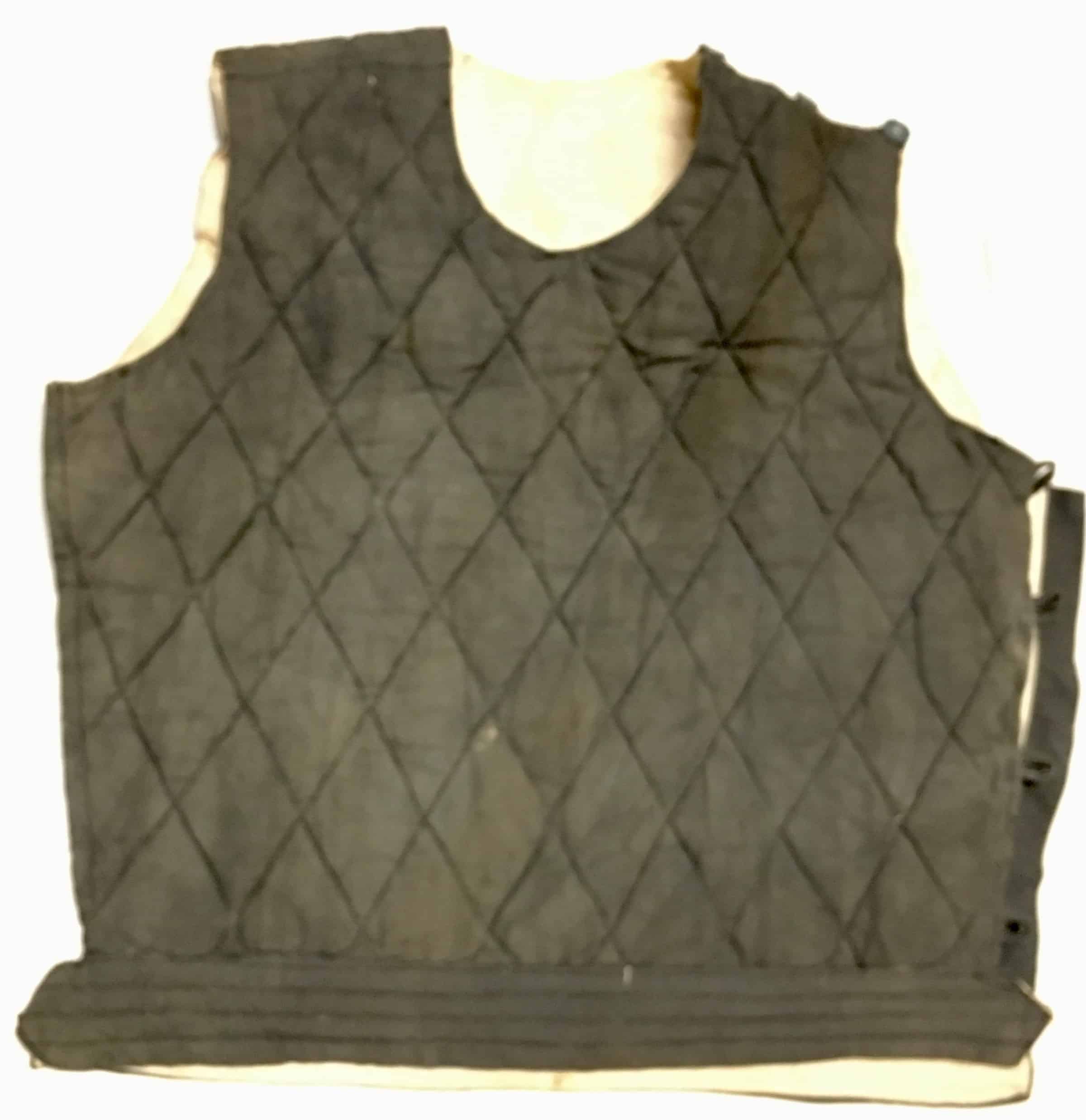 North Vietnamese Army Warming Vest Black Hanoi Made - Enemy Militaria