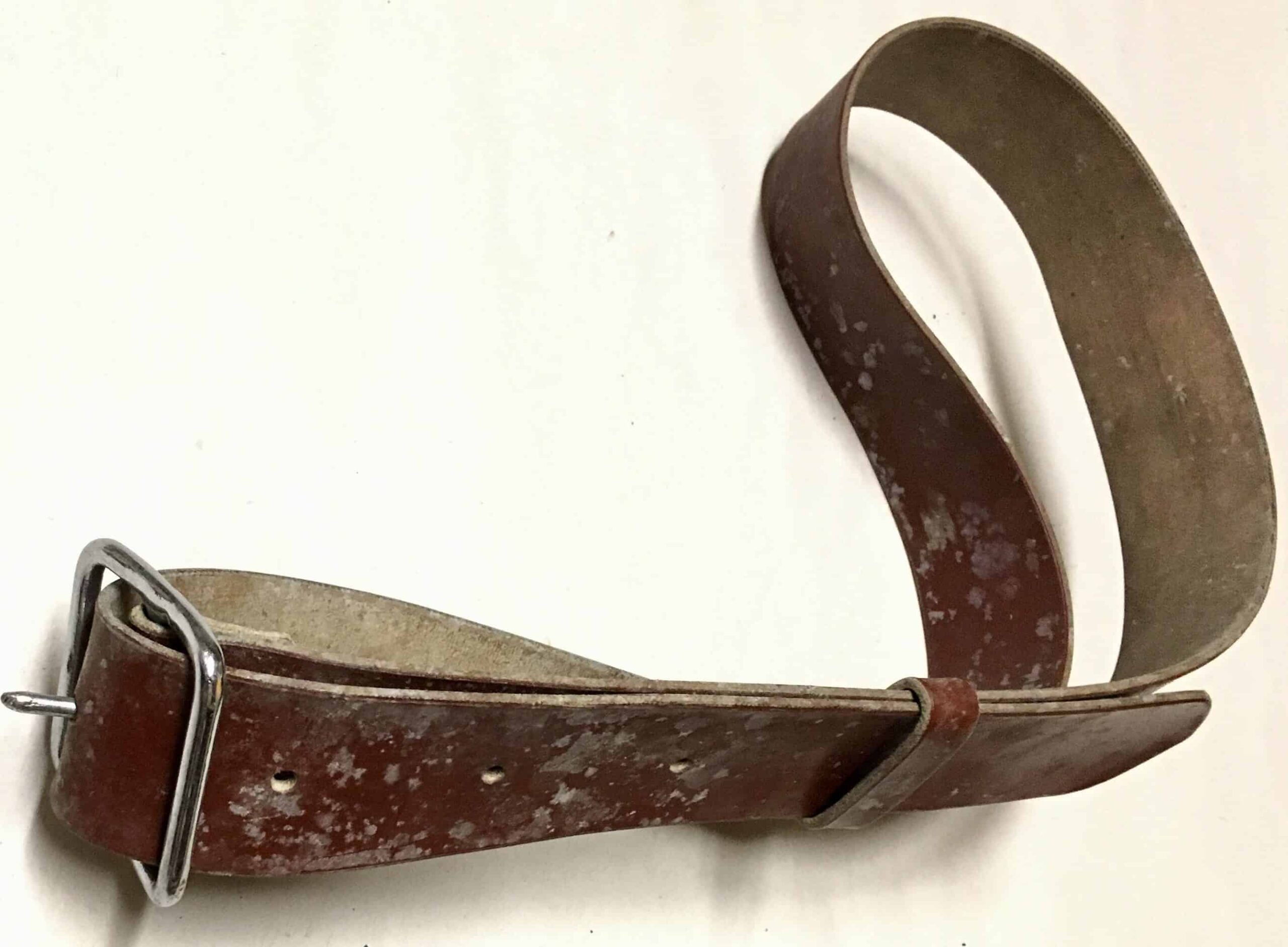 Chinese PLA Early 1960s Plasticized Officer's Belt - Enemy Militaria