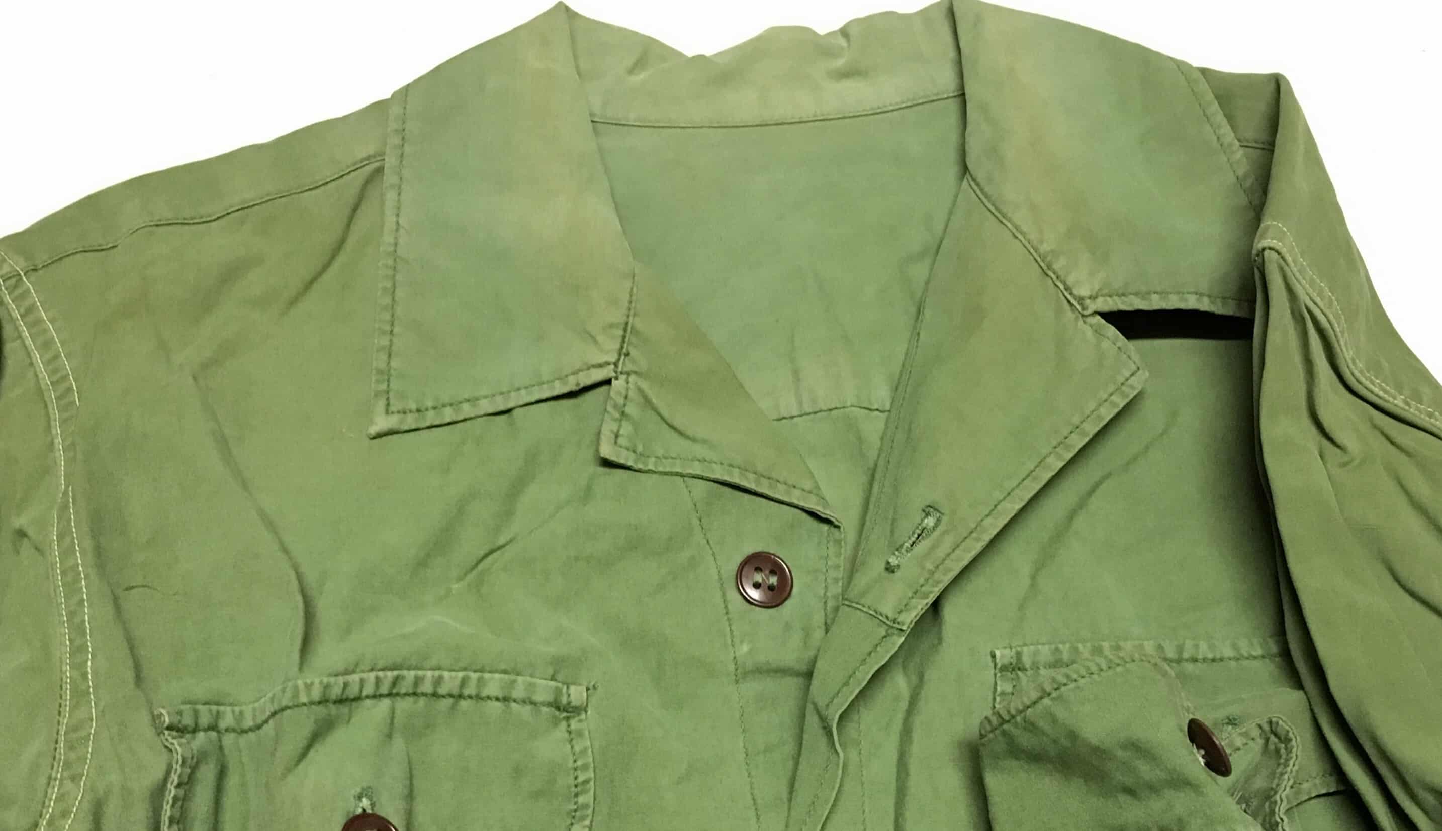 North Vietnamese Army Reed Green Battlejacket - Enemy Militaria