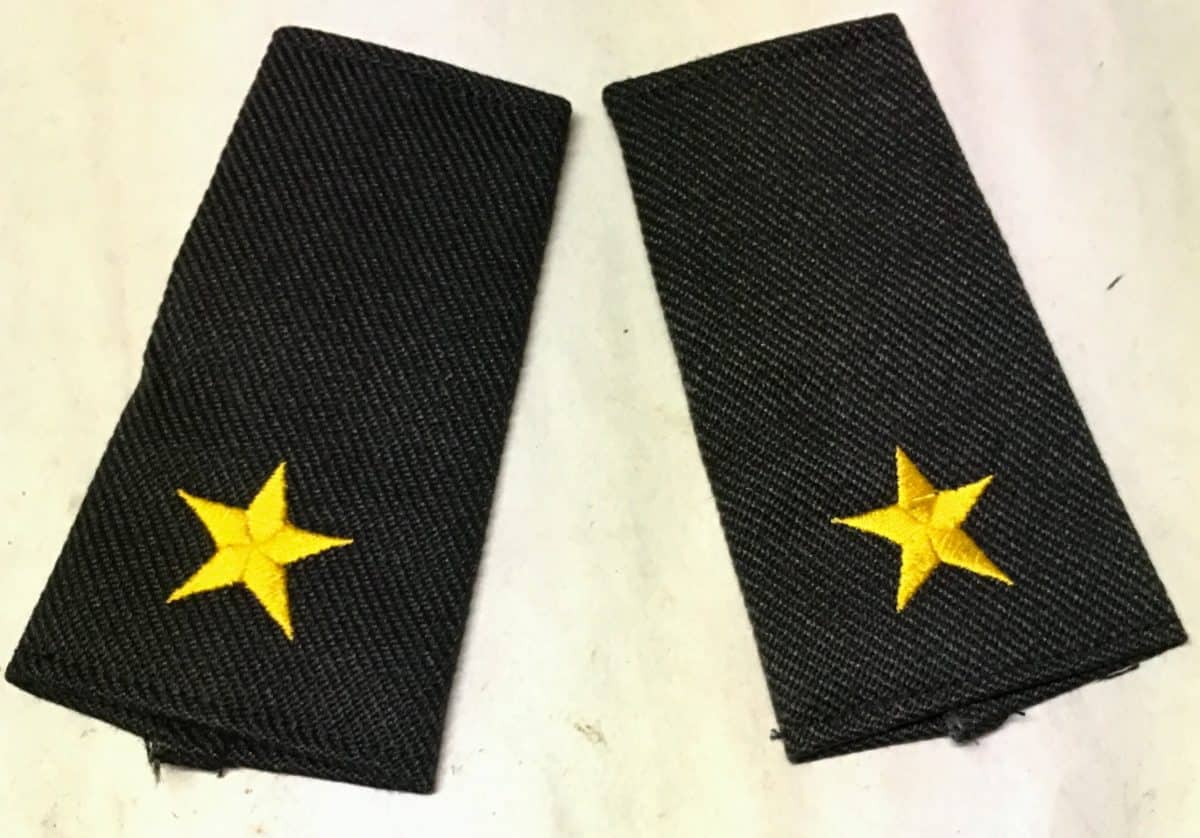 Iraqi Saddam Fedayeen Black Shoulder Boards - 2nd LT - Enemy Militaria