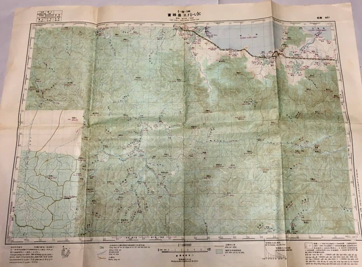 North Vietnamese Army Officer Mapcase Contents I Corps Maps - Enemy ...