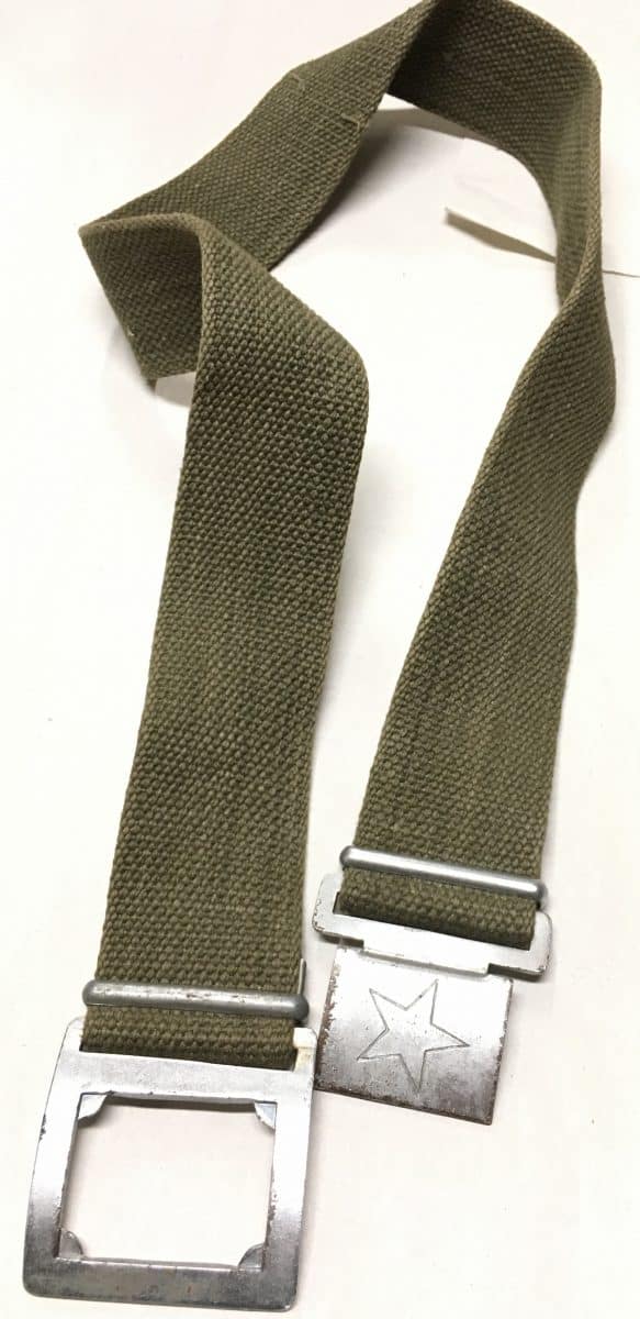 North Vietnamese Army Lime Green Wide Belt with Interlocking Star ...