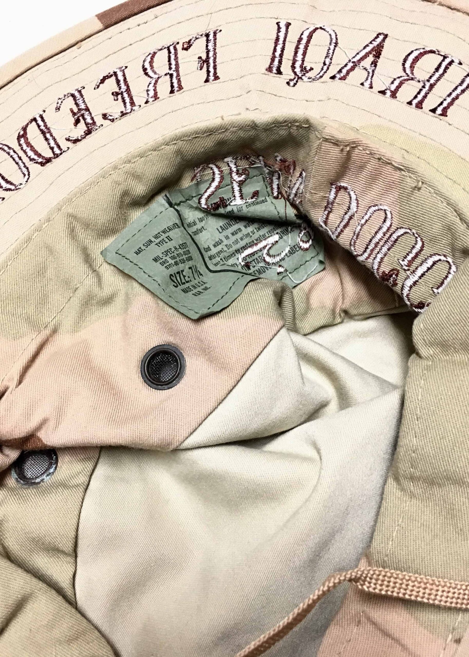 DCU Hat with Arabic Embroidered OIF - Enemy Militaria