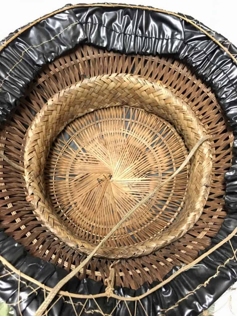 Viet Cong Main Force Bamboo Reed Helmet with Plastic Cover Net and ...