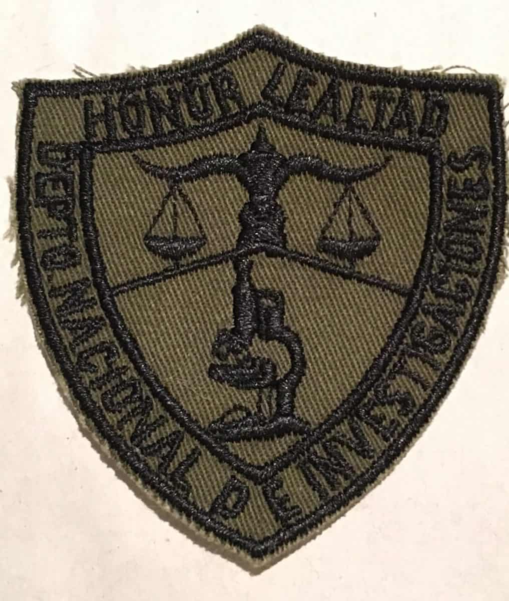 Panama Defense Force National Investigations Patch Subdued 1989 ...