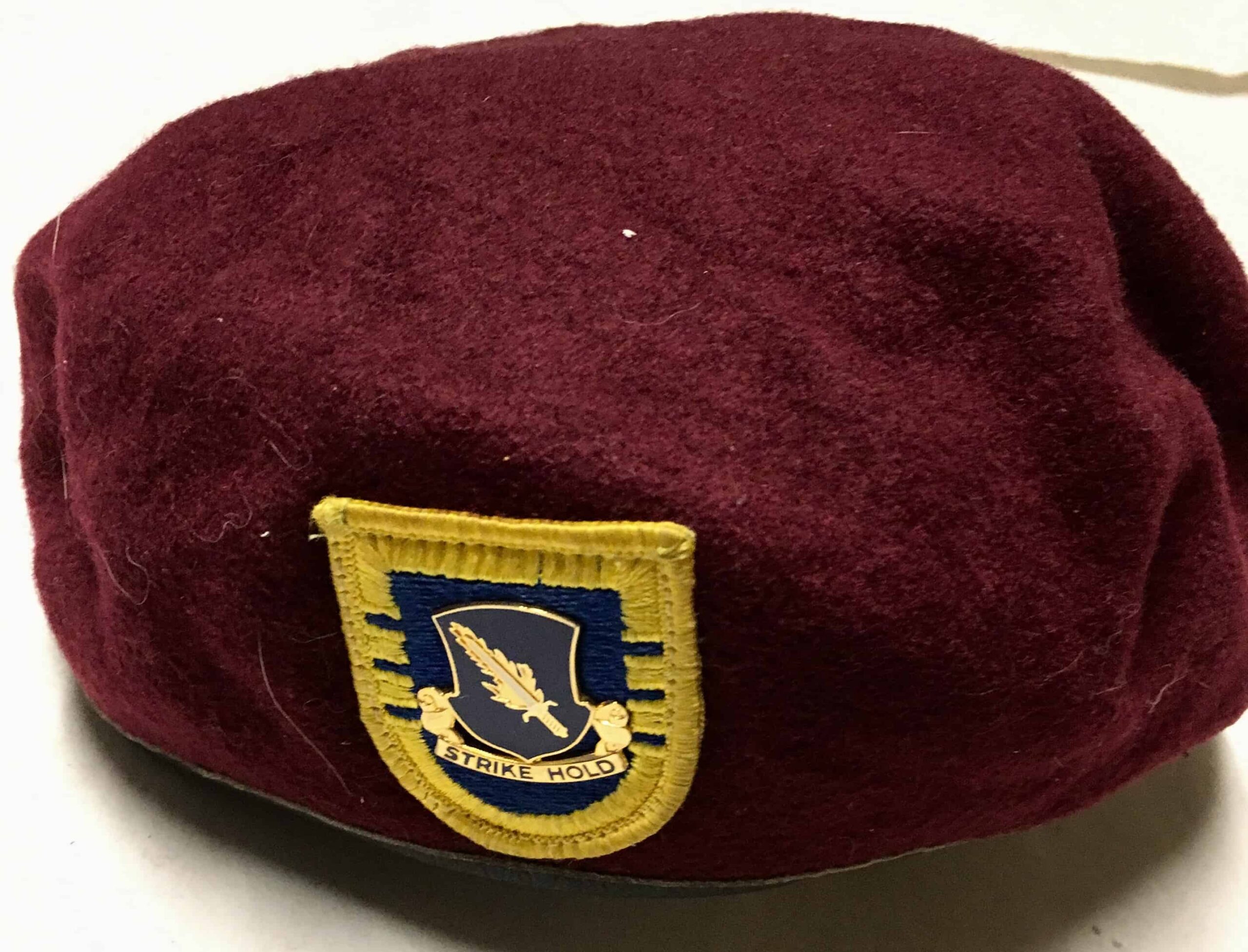 US Army 82nd Airborne Division Beret 3 Bn 504th PIR 2001 - Enemy Militaria
