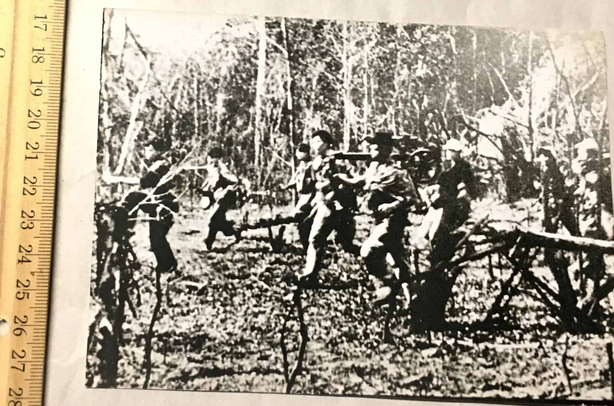 8 x 10 Photograph of Viet Cong in Assault - Enemy Militaria