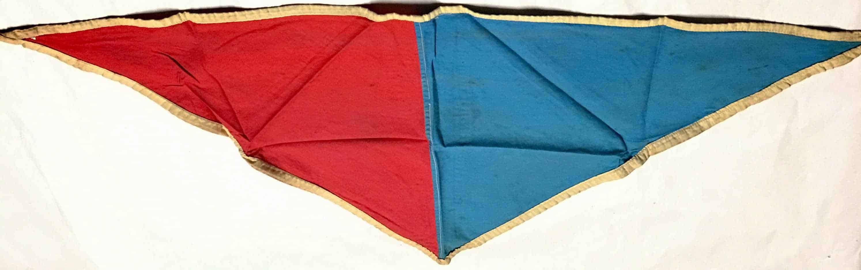 Viet Cong Scarf Red and Blue 27 x 12 - Enemy Militaria