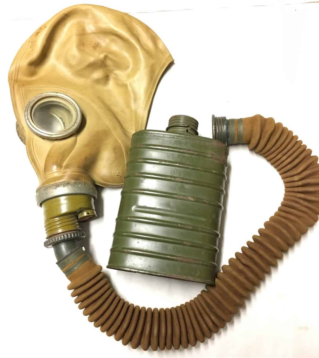 North Vietnamese Army Gas Mask Battledamaged - Enemy Militaria