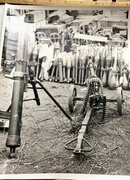 8x10 Photograph of Captured North Vietnamese Army Viet Cong Weapons and ...