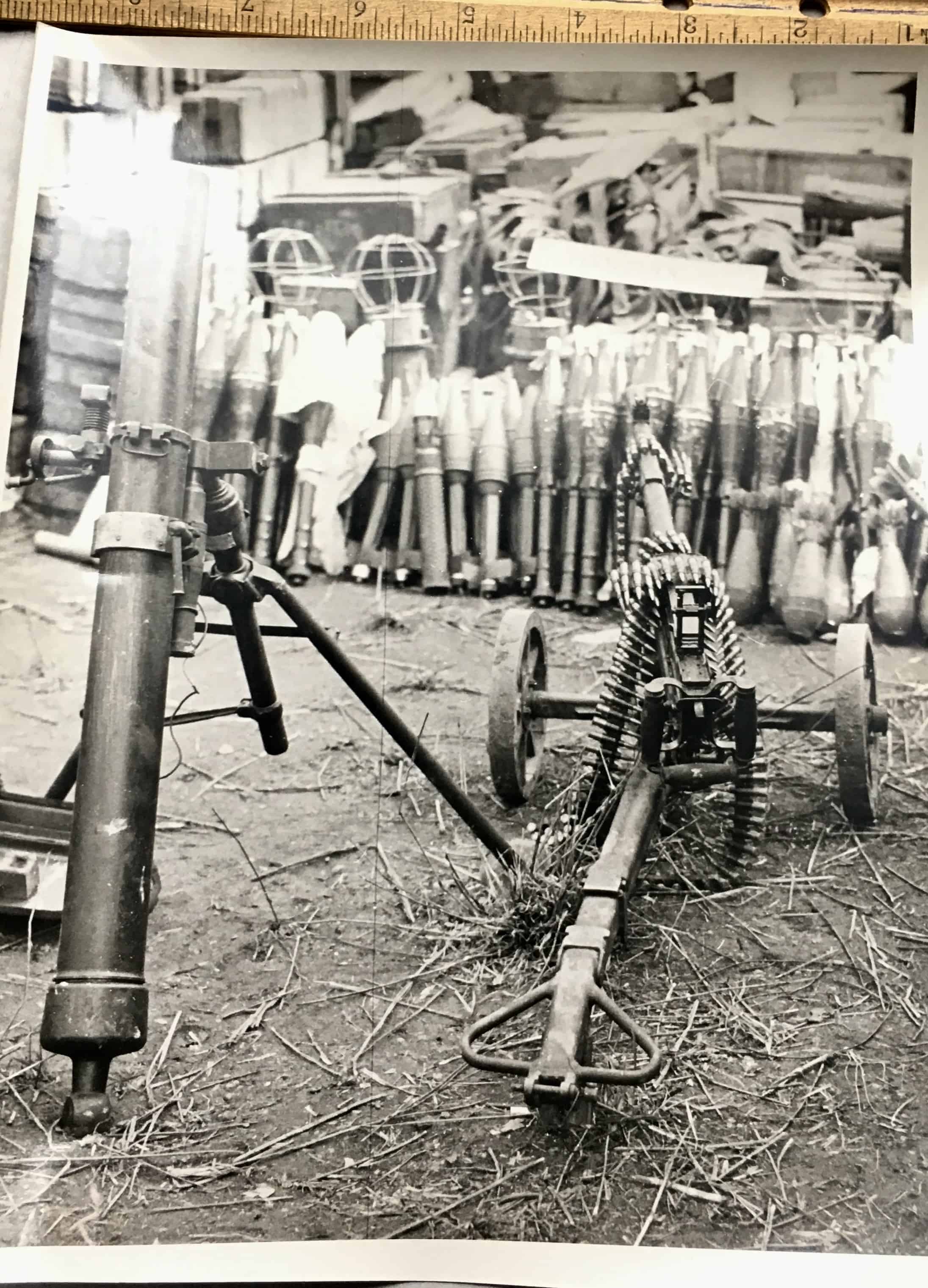 8x10 Photograph of Captured North Vietnamese Army Viet Cong Weapons and ...