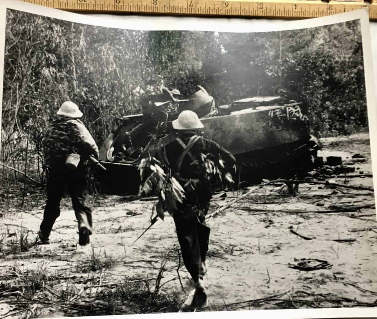 8 x 10 Photograph of Viet Cong RPG-2 Team in Staged Firefight - Enemy ...