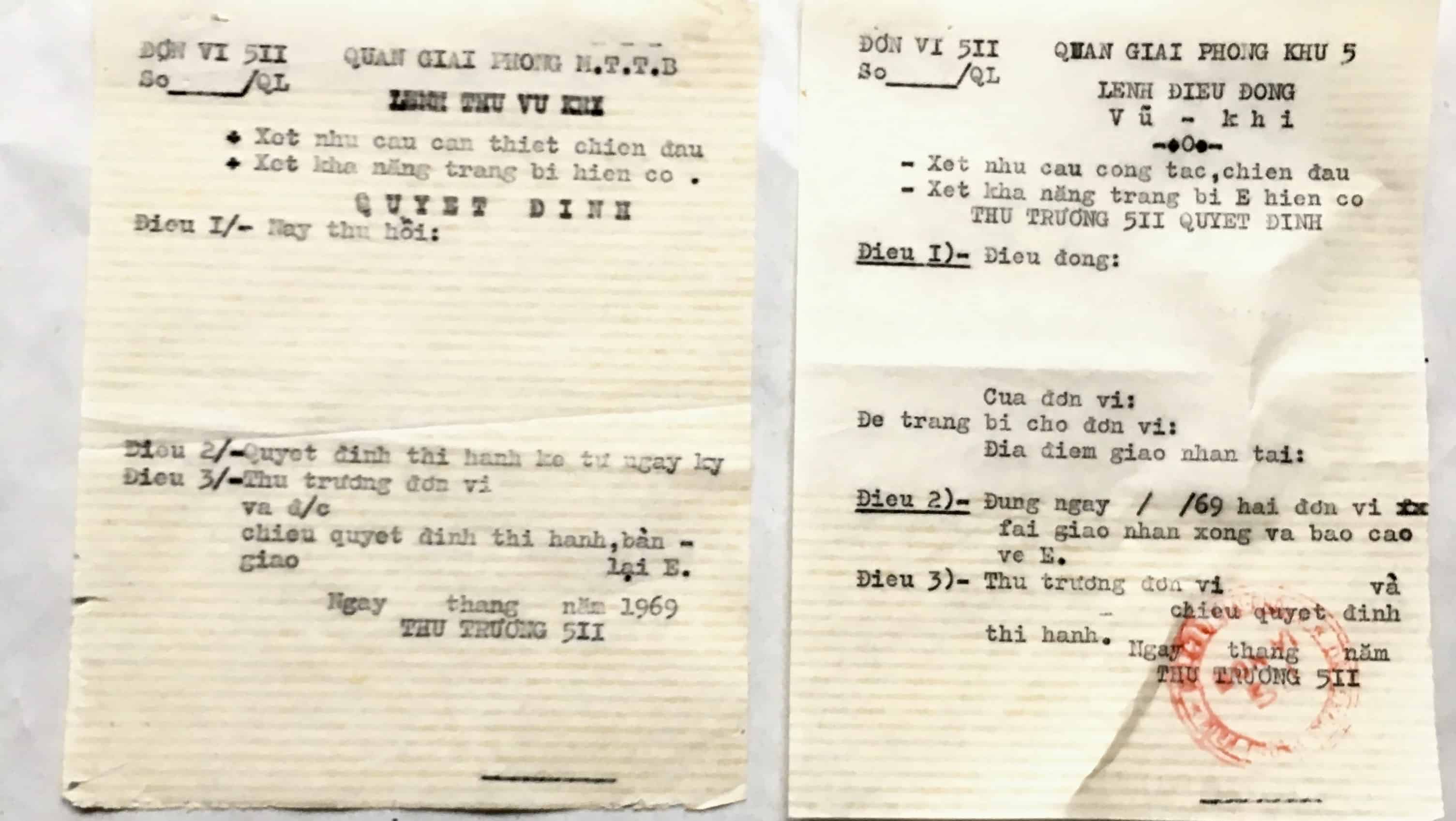 Viet Cong Weapons Cards 1969 - Enemy Militaria
