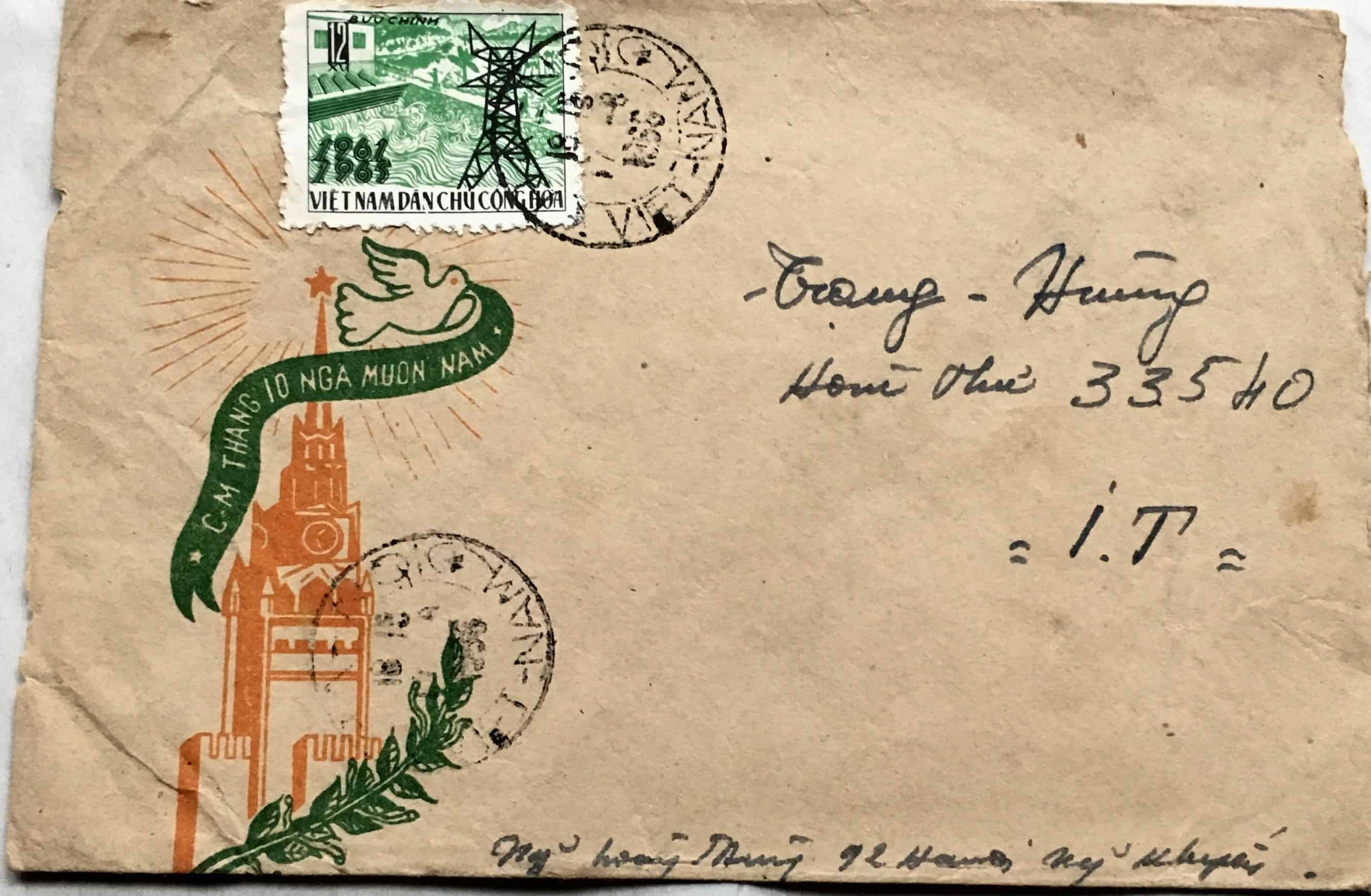 North Vietnamese Army Envelope HT 2840 July 28, 1966 - Enemy Militaria