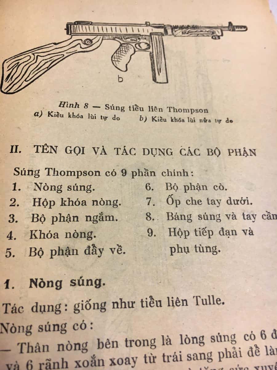 North Vietnamese Army Viet Cong Weapons Manual 1963 - Submachineguns ...