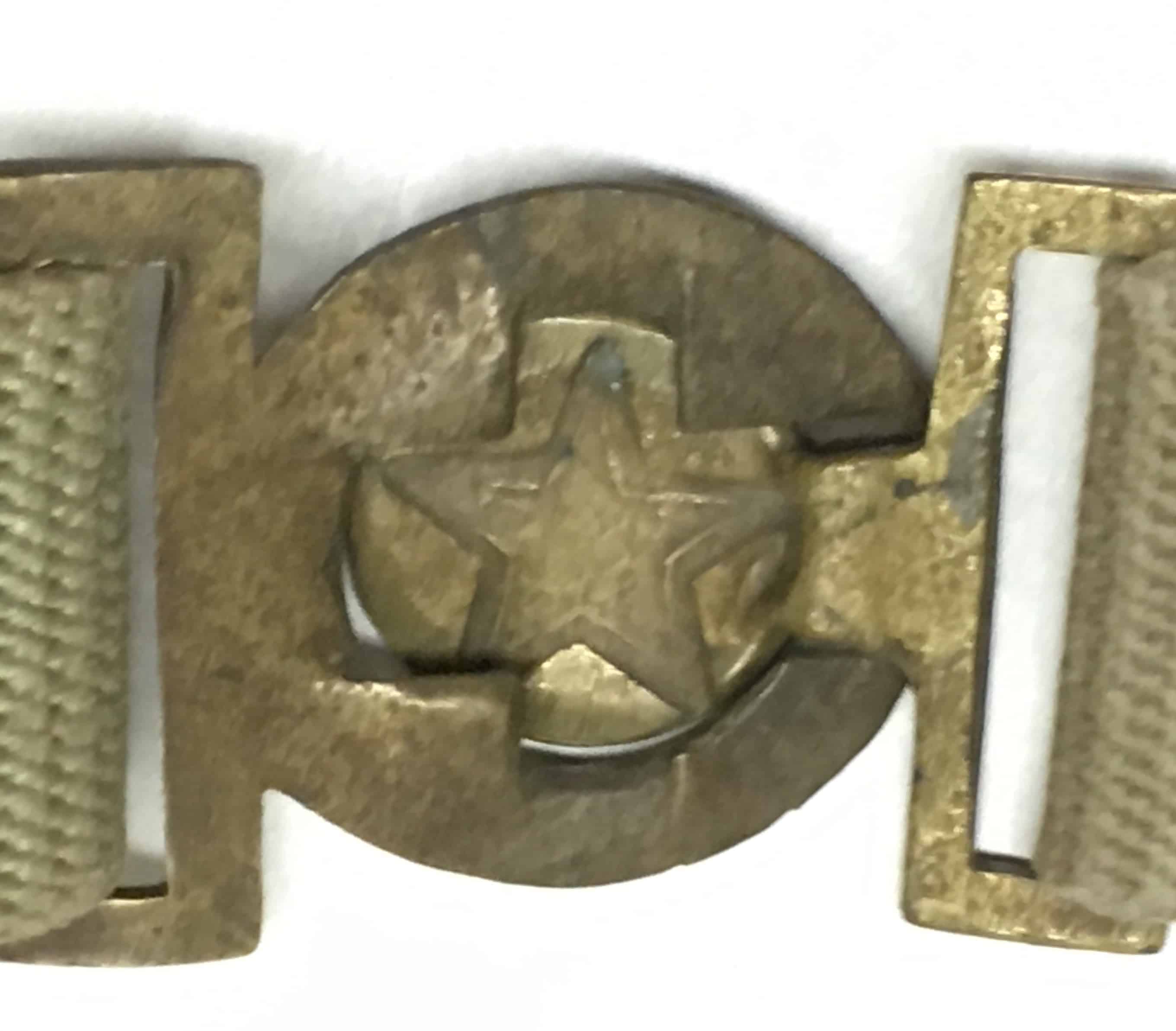 Chinese PLA Officer's Web Belt 1950s - Enemy Militaria