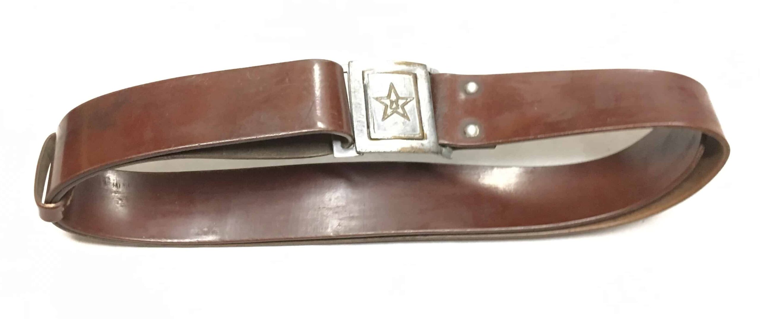 Chinese PLA Plasticized Belt 1960s - Enemy Militaria