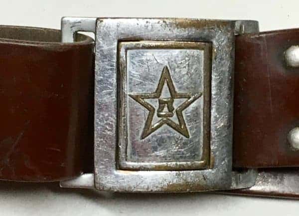 Chinese PLA Plasticized Belt 1960s - Enemy Militaria