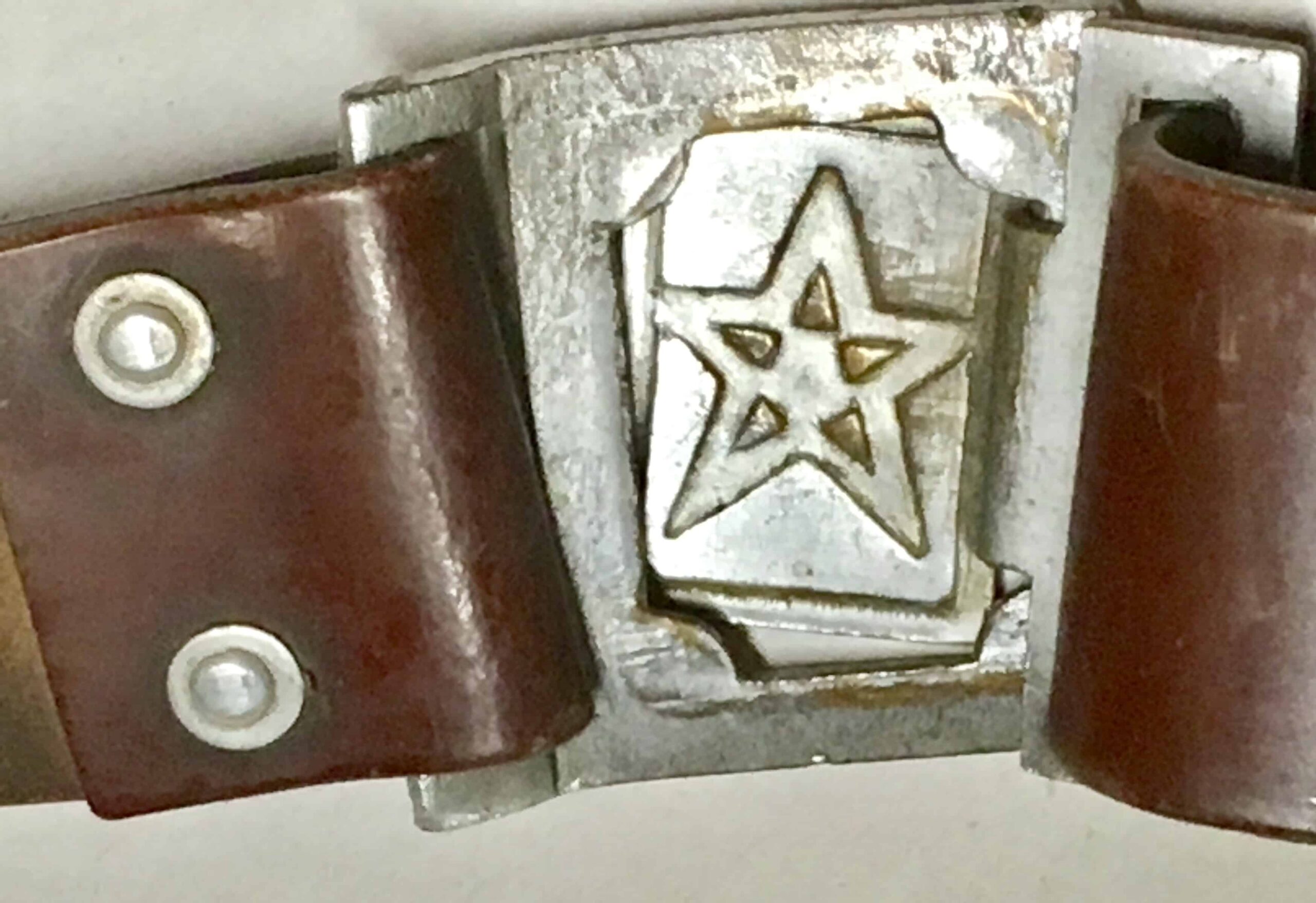 Chinese PLA Plasticized Belt 1960s - Enemy Militaria
