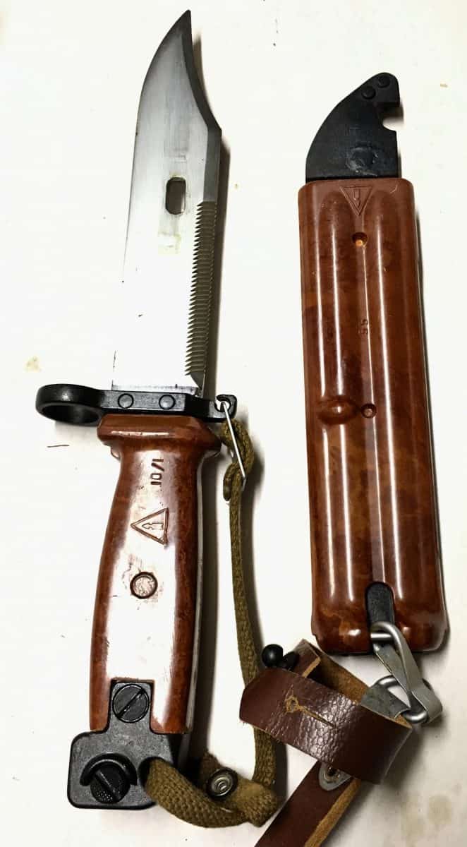 Soviet Russian Grenada Iraqi AKM Bayonet with Bakelite Scabbard ...