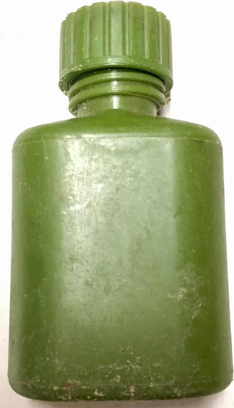 ChiCom made Iraqi Oiler Desert Storm AK-47 Oil Bottle - Enemy Militaria