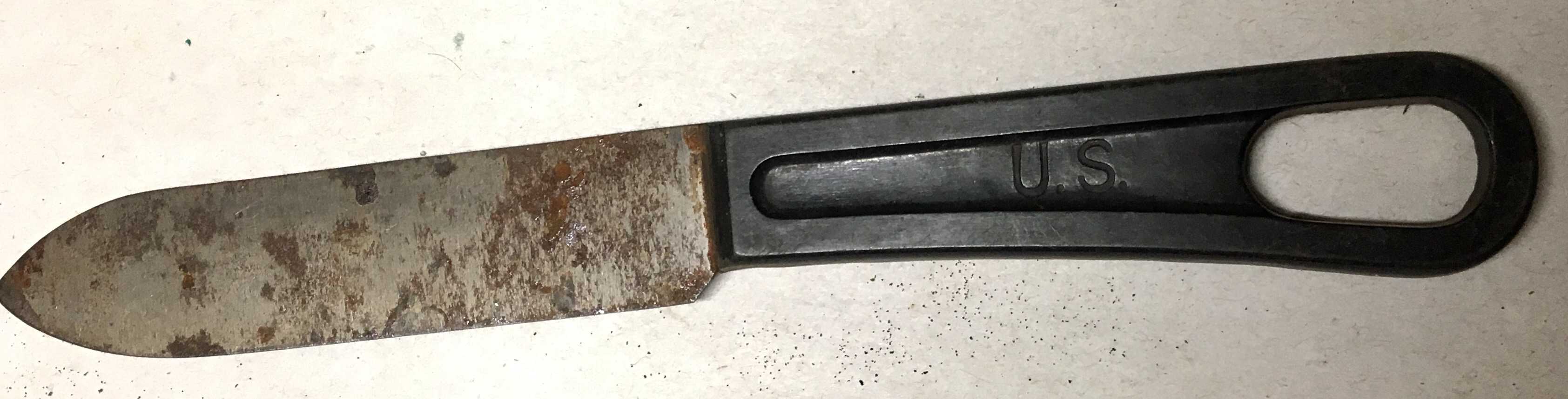 US Army USMC WWII Mess Kit Knife LF&C 1941 - Enemy Militaria