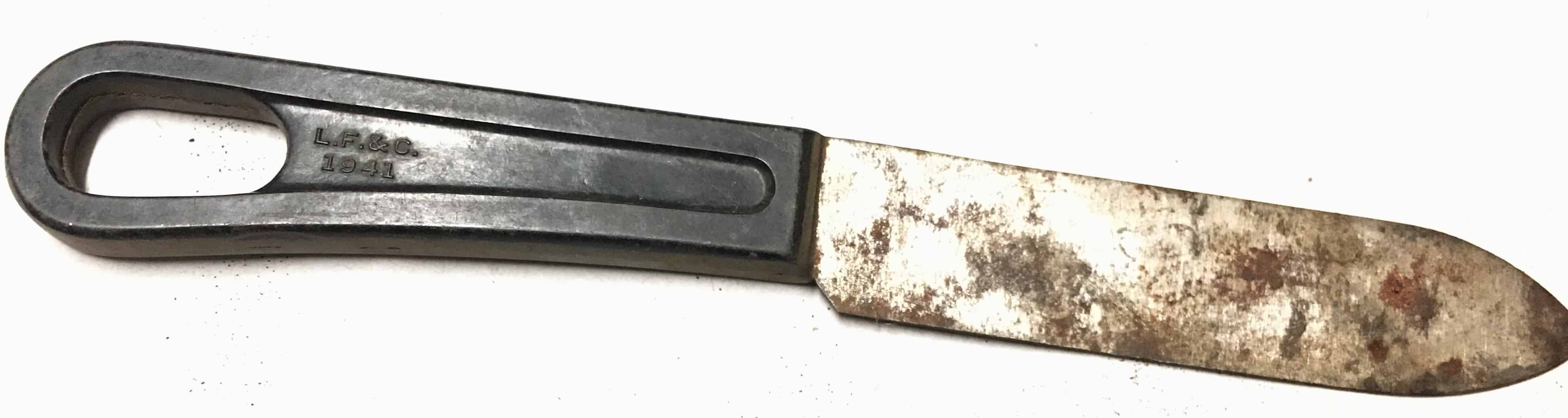 US Army USMC WWII Mess Kit Knife LF&C 1941 - Enemy Militaria