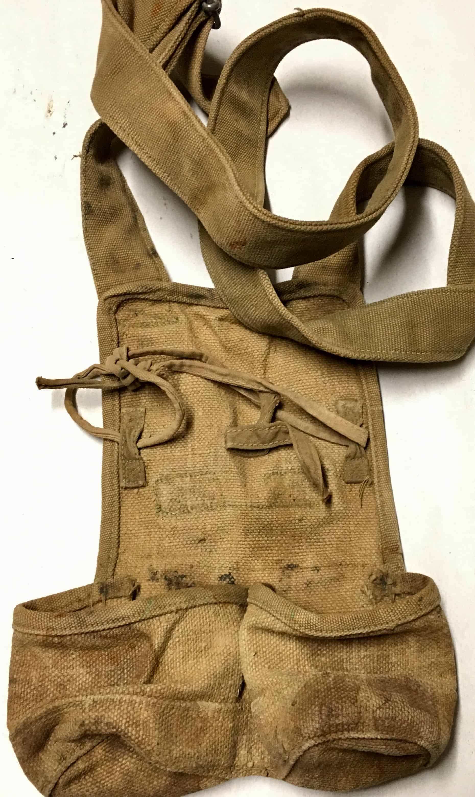 North Vietnamese Army Two Cell Long Stick Canvas Grenade Pouch - Enemy ...