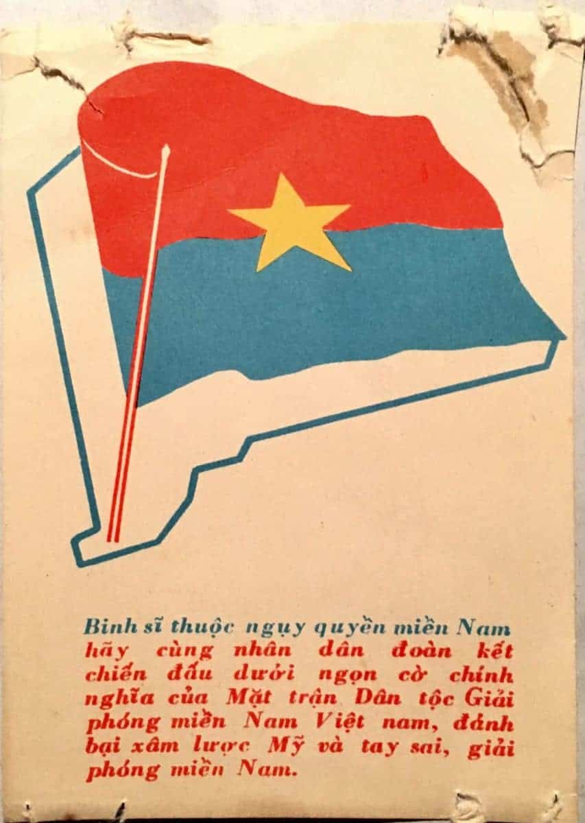 Viet Cong Propaganda Card - Enemy Militaria