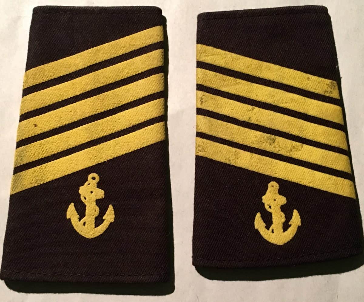 Cuban Navy Shoulder Boards Senior Master Chief - Enemy Militaria