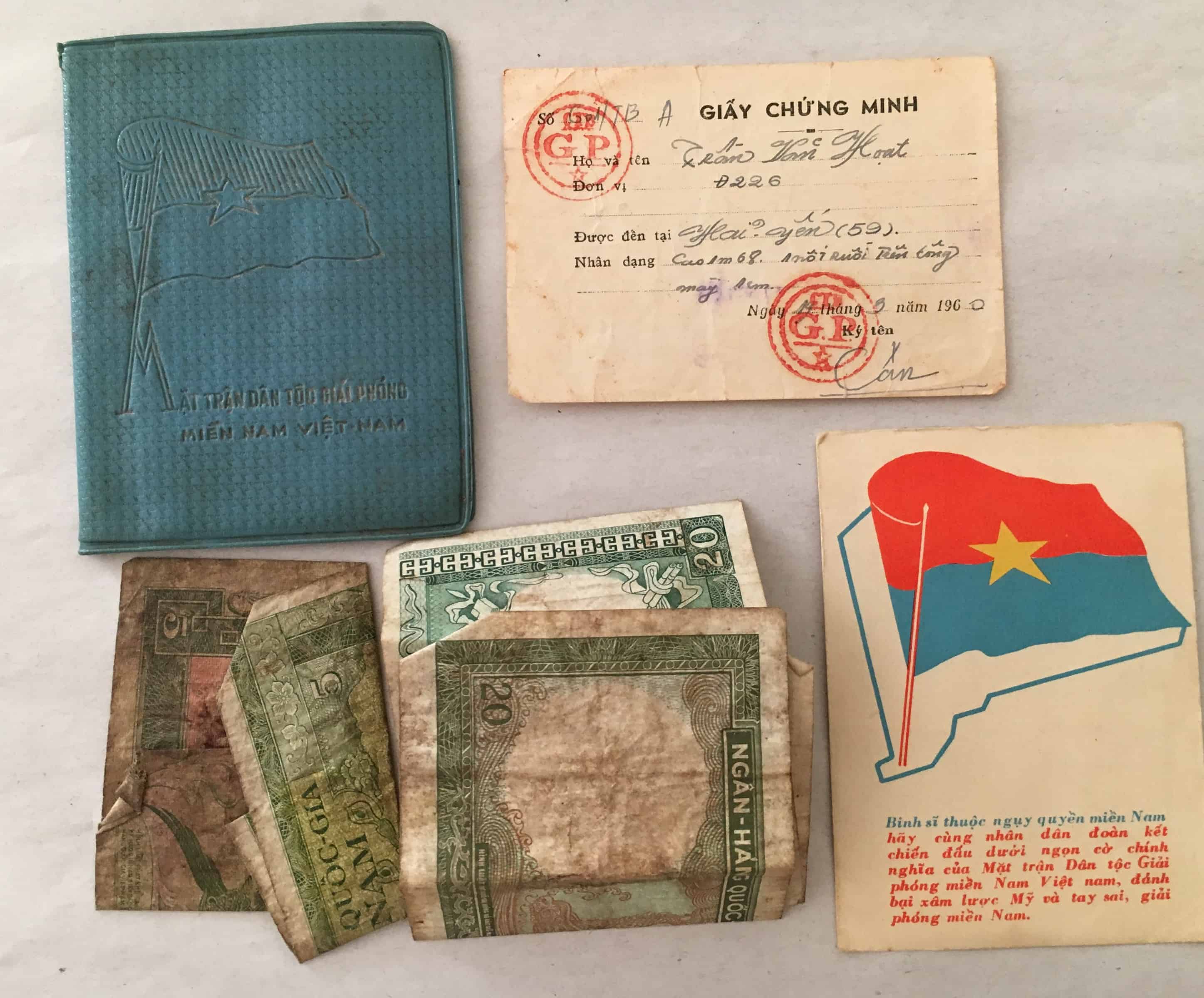 Viet Cong Identification Booklet - Enemy Militaria