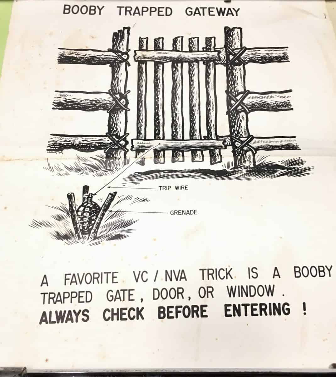 Viet Cong Booby Trap Poster Set - Enemy Militaria