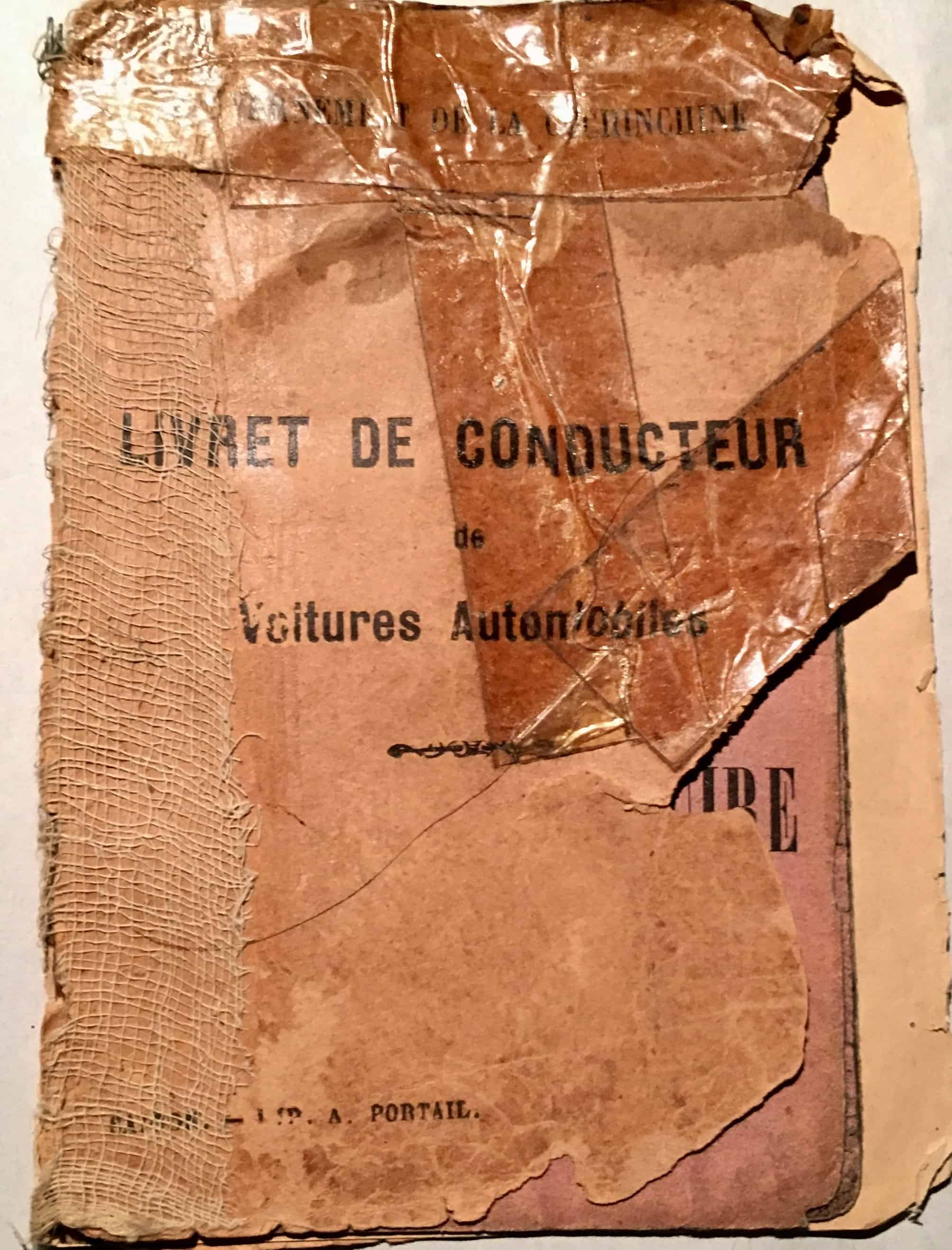 French Driver's License 1950s - Enemy Militaria