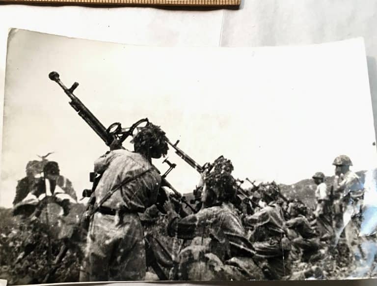 Photograph of North Vietnamese Army DSHK 12.7mm Anti-Aircraft Crew ...