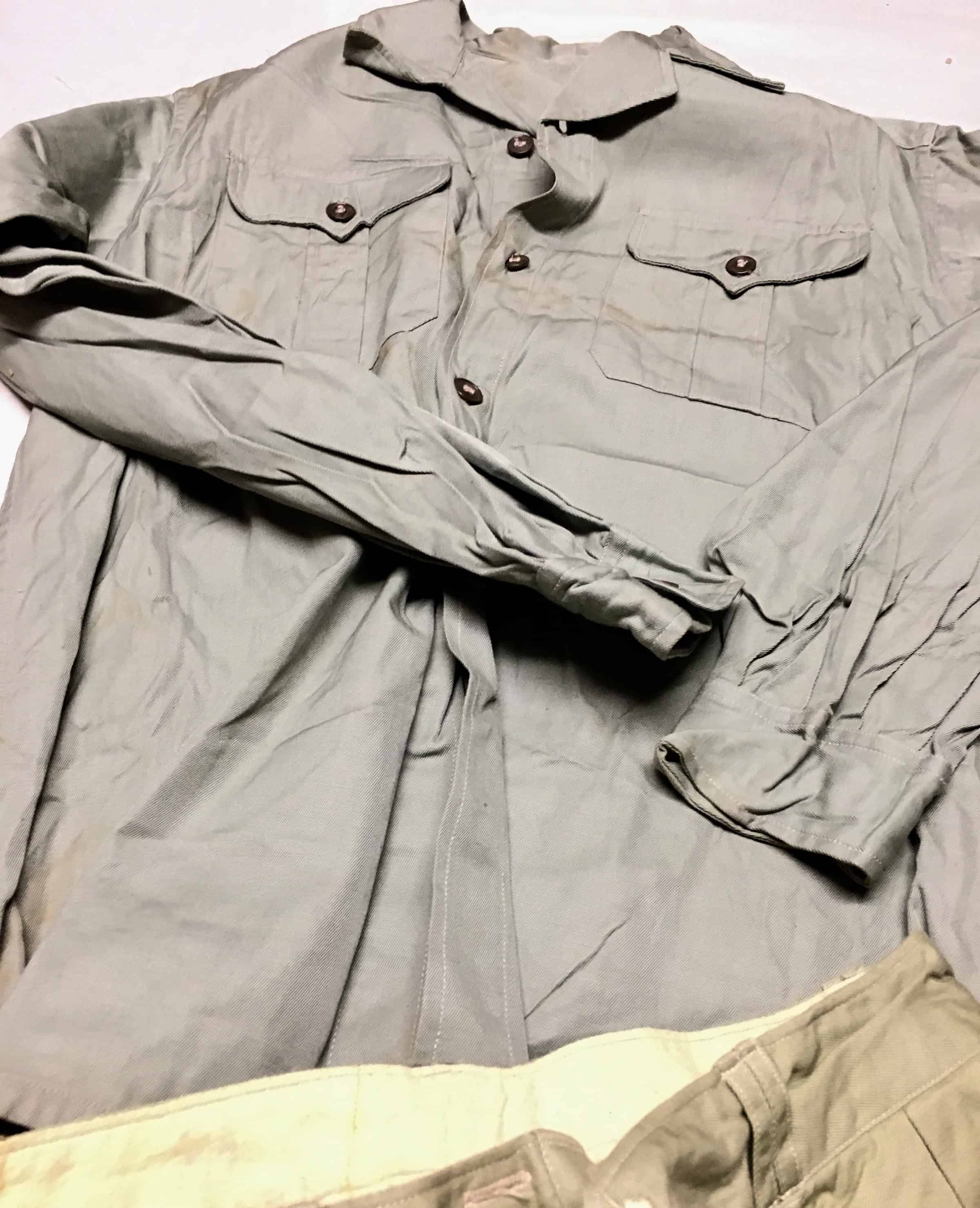 North Vietnamese Army Enlisted Light Blue Gray Uniform - Enemy Militaria
