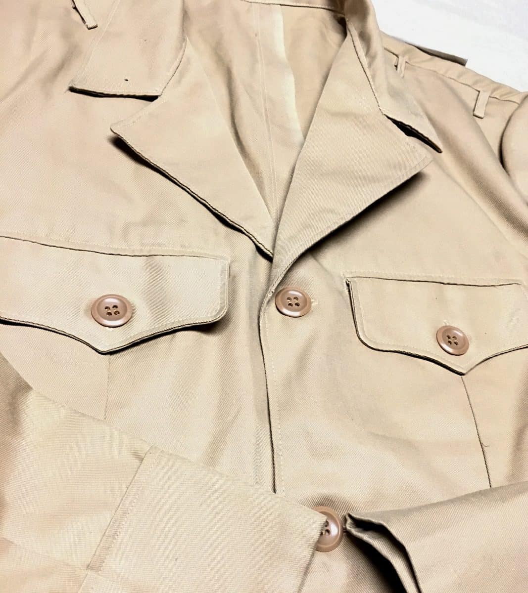 North Vietnamese Army Officer's Tunic - Khaki Tan - Enemy Militaria