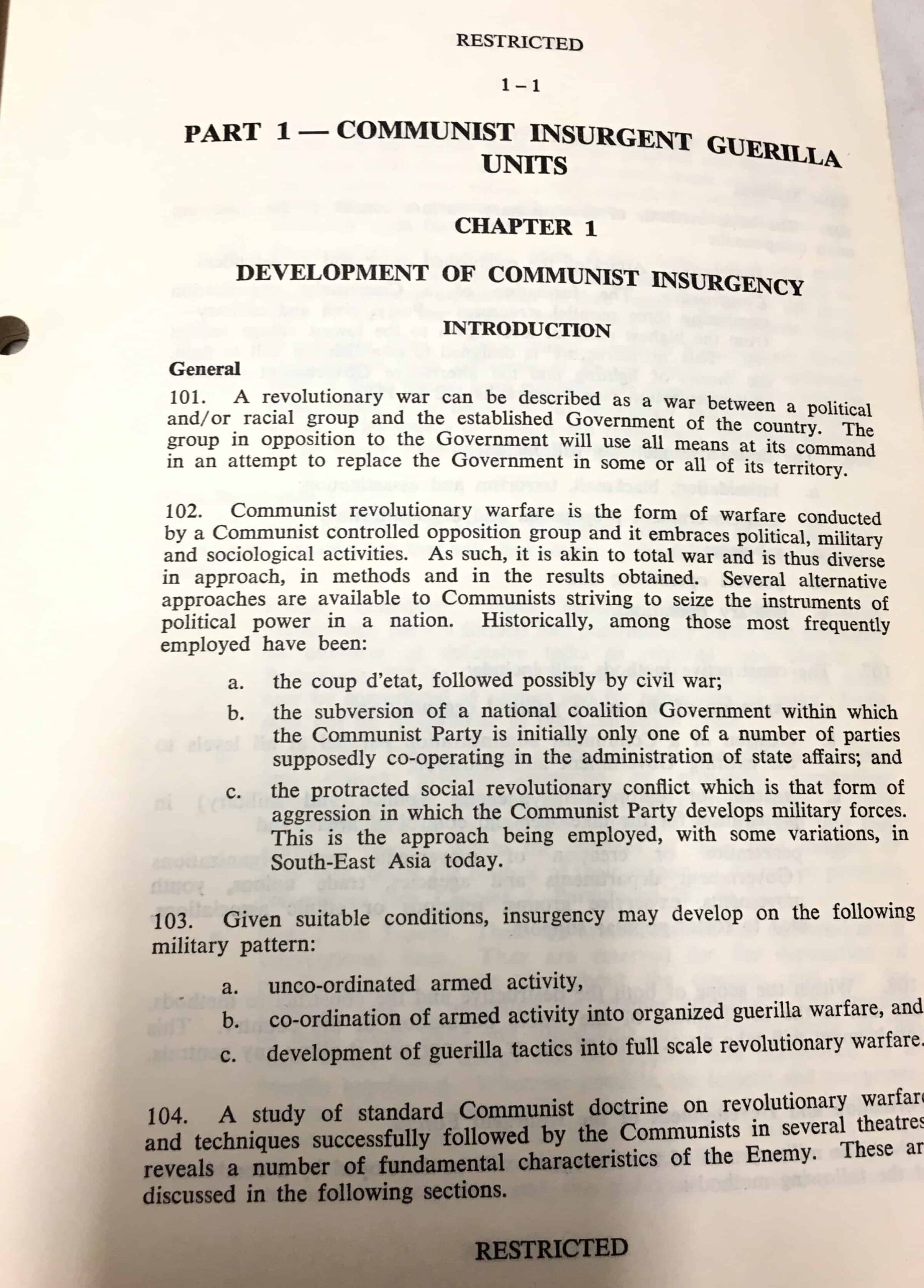Australian Intelligence Manual - Asian Communist Armies and Guerrilla ...