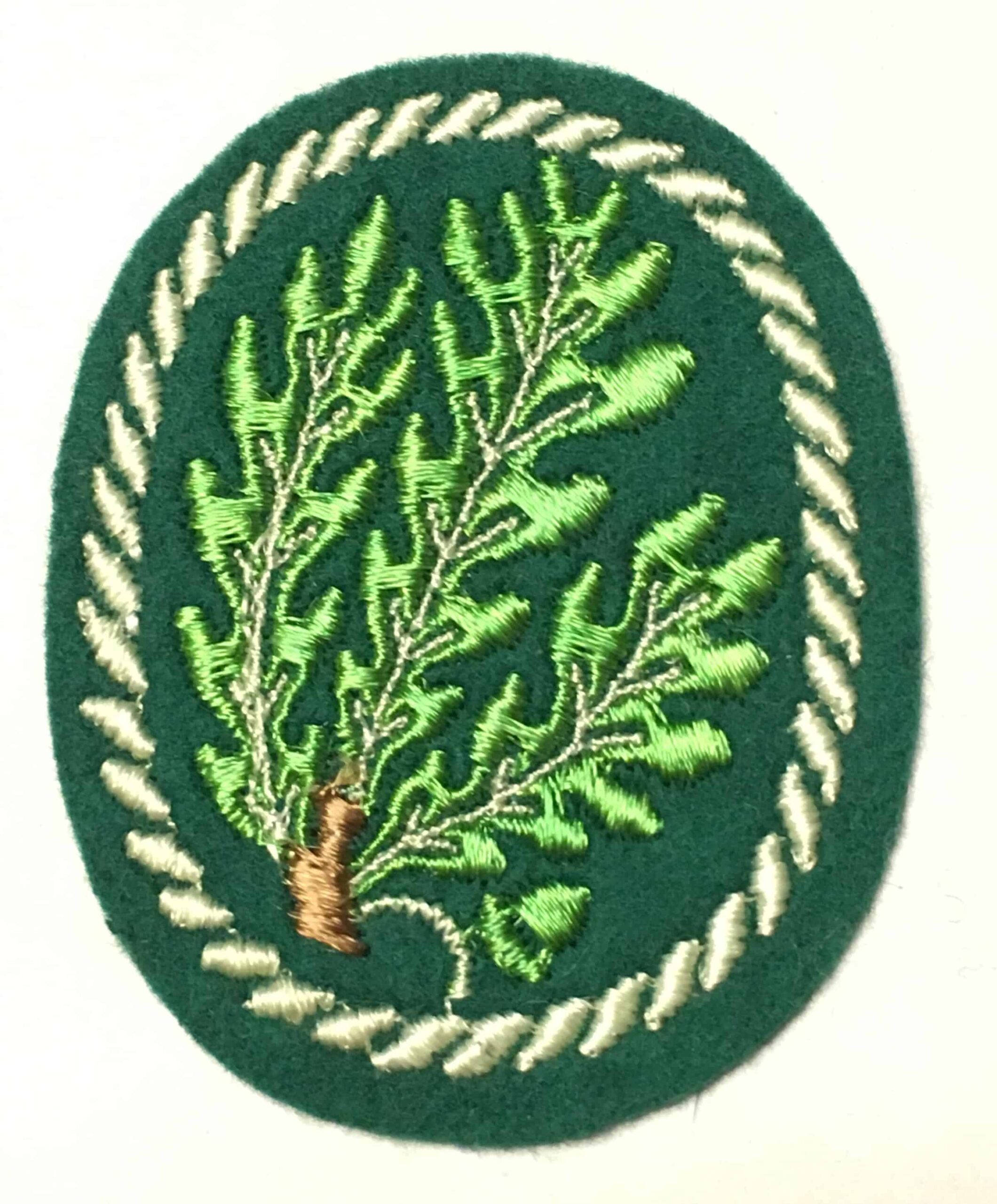 German WW2 Jaeger Patch on Wool - Enemy Militaria
