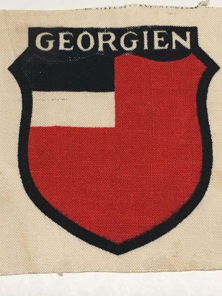 German WW2 Soviet Georgia SS Volunteer Patch - Enemy Militaria