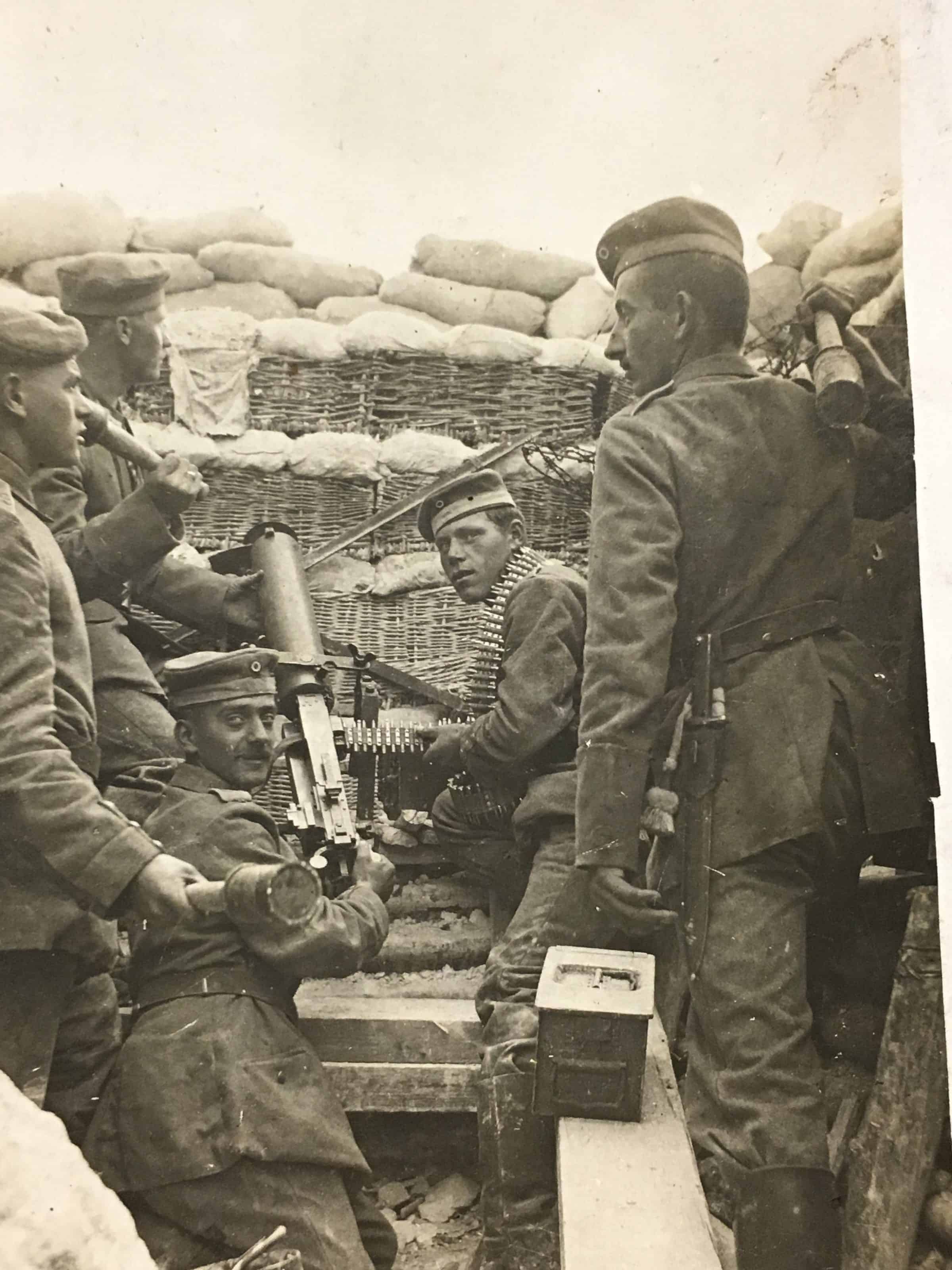 WW1 German Machinegun Photograph - Enemy Militaria