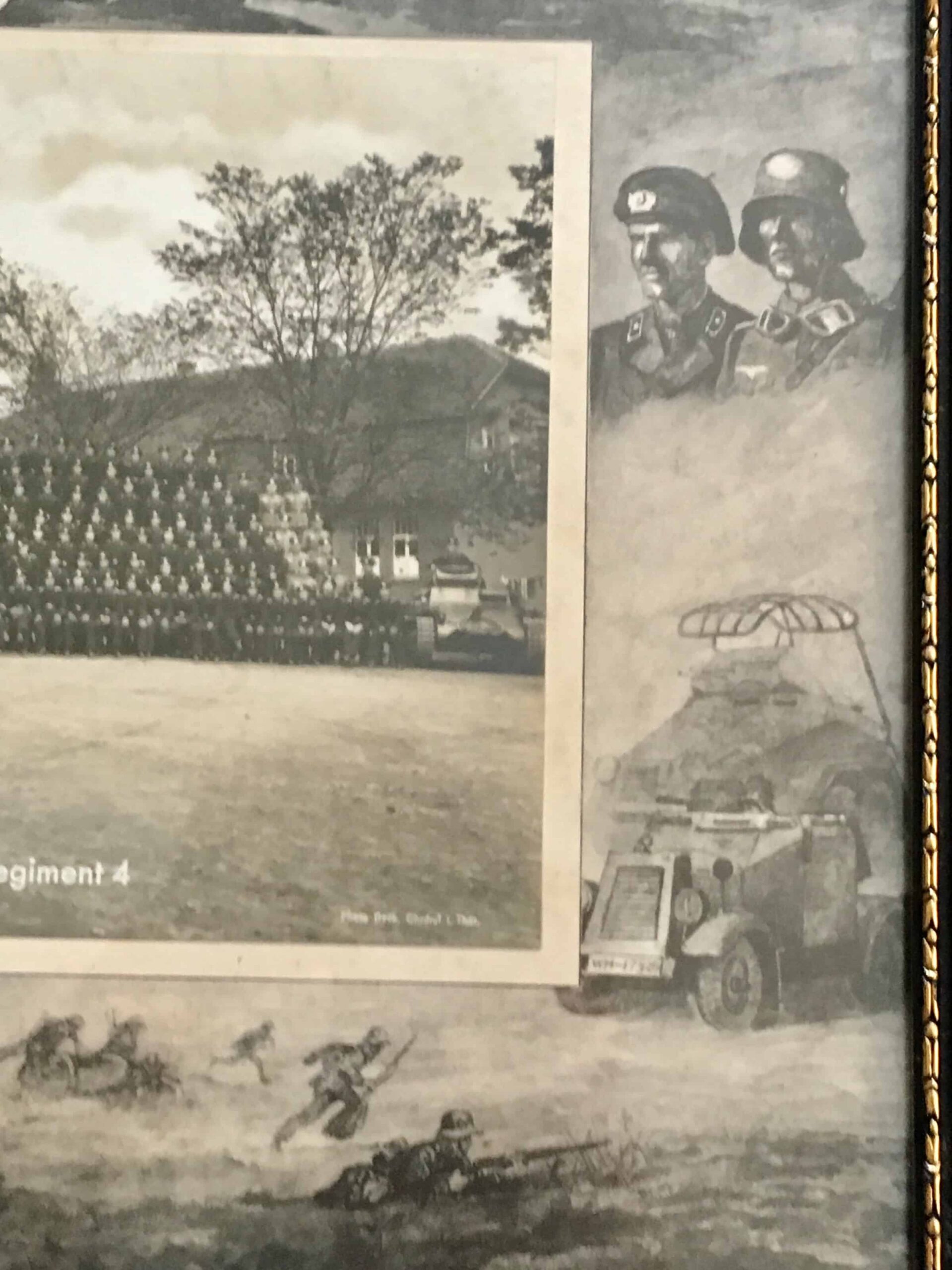 WW2 German Panzer Photo 5th Co 4th Regiment - Enemy Militaria