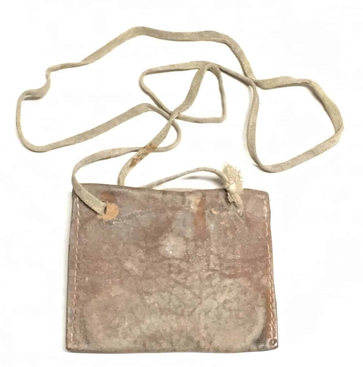 WW1 German Dog Tag, Pouch with Neck Cord and .303 Souvenir Bullet ...