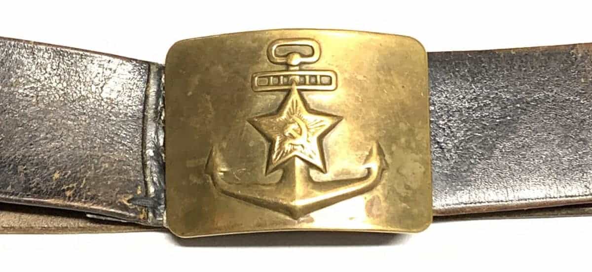 Soviet Navy Belt with Brass Belt Buckle - Enemy Militaria