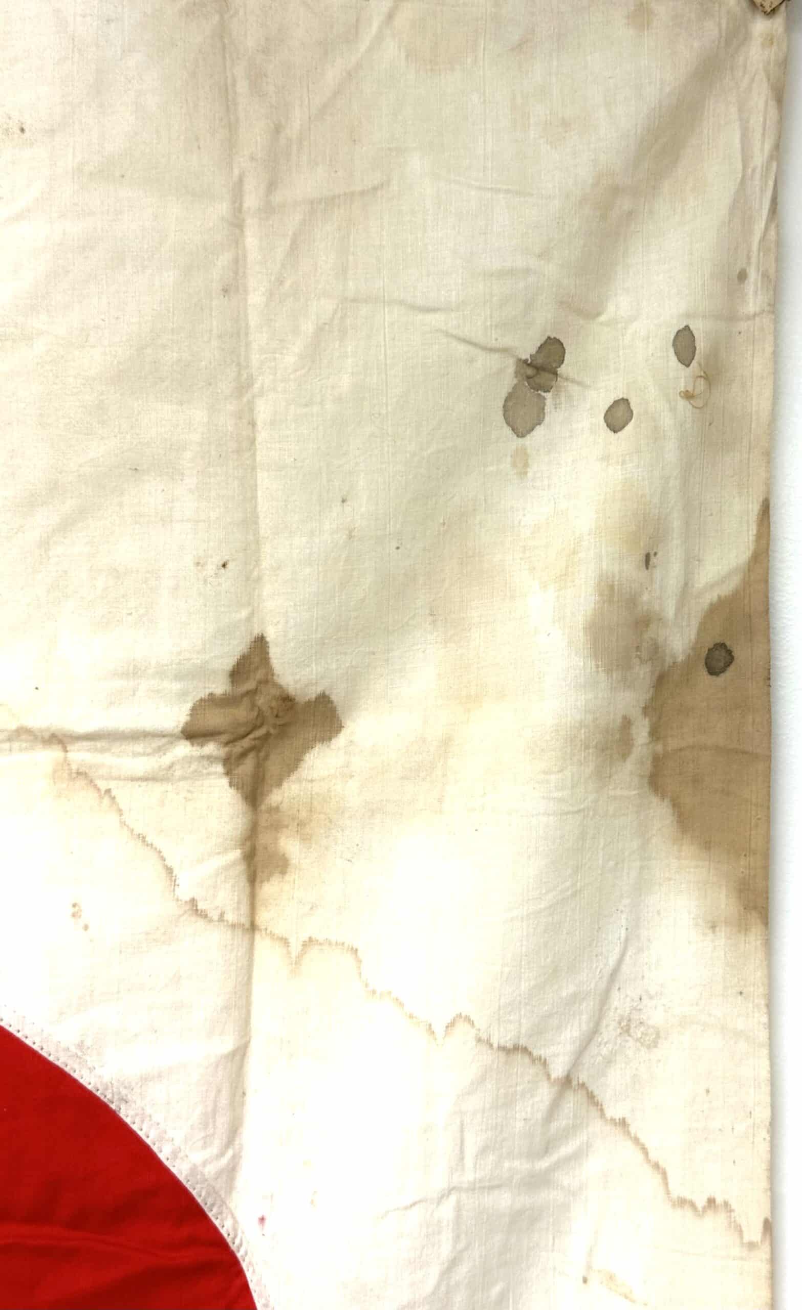 WW2 Japanese Army and Naval Landing Force Blood Stained Helmet Flag ...