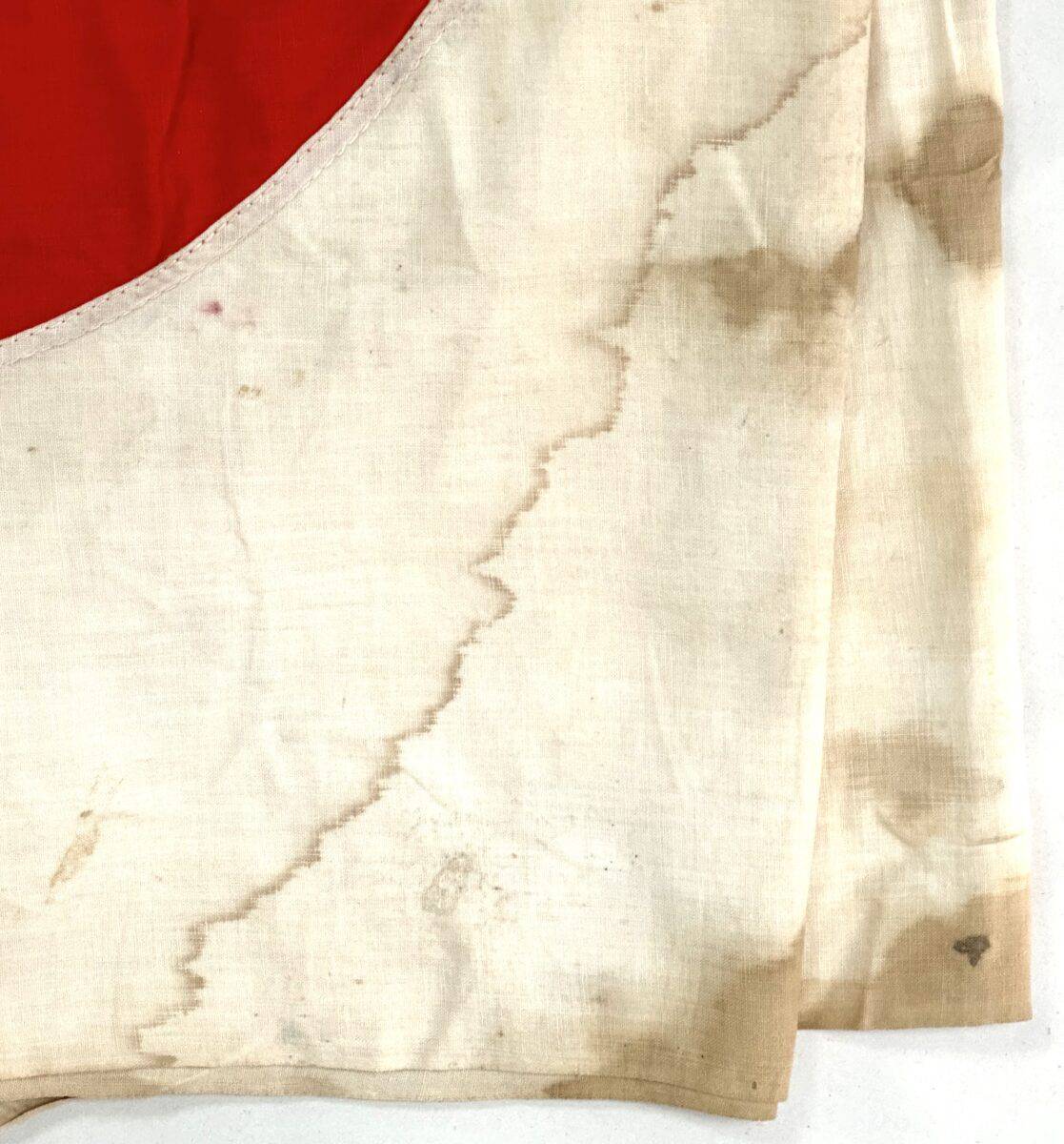 WW2 Japanese Army and Naval Landing Force Blood Stained Helmet Flag ...