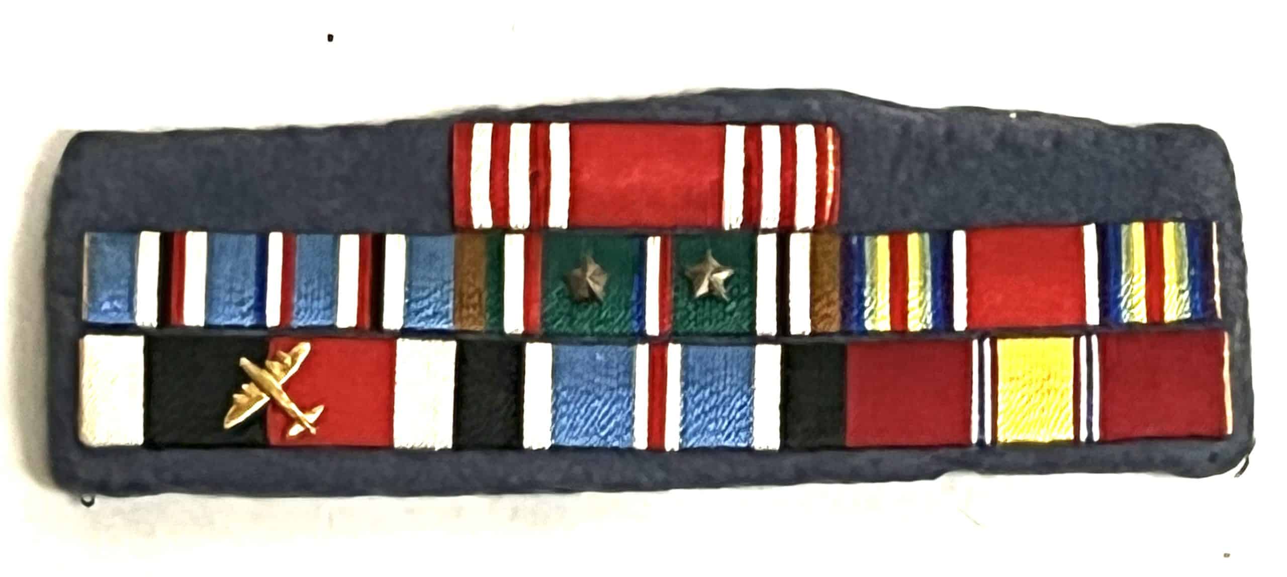 USAF WW2 Army Air Corps Veteran's Ribbon Bar with Berlin Airlift Device ...